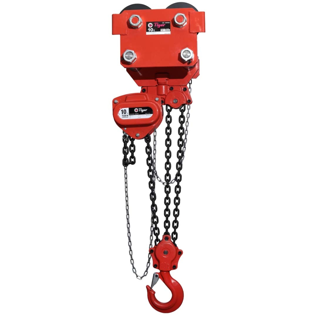 Jual Chain Block Tiger 10 Ton Combination Plain Trolley Twin Bar Terjangkau